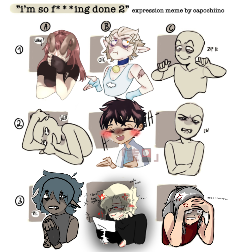 Another Collab of the expressions - ibisPaint