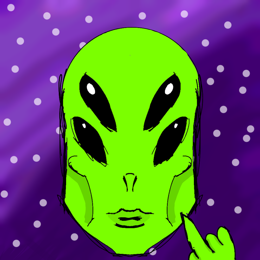 mewing alien - ibisPaint