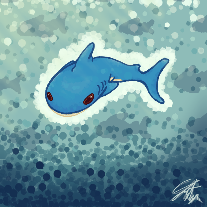 Blåhaj - ibisPaint