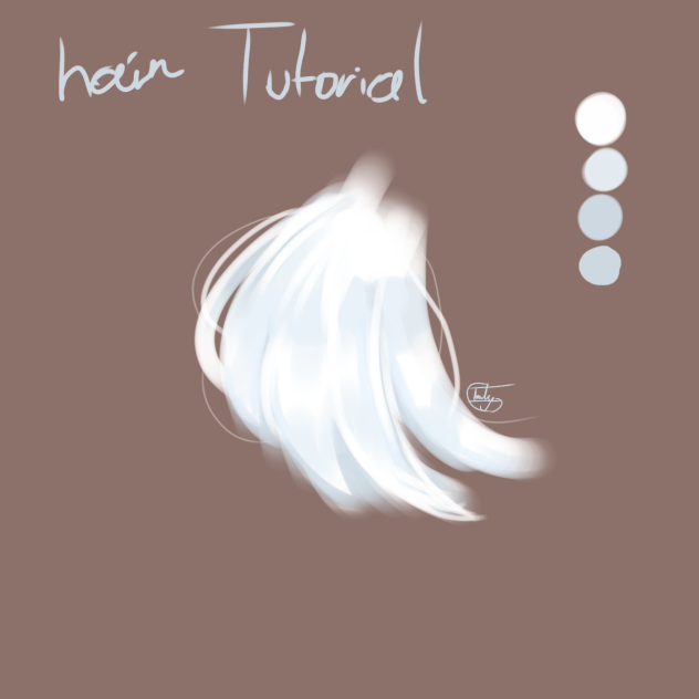 rendering white hair tutorial - ibisPaint