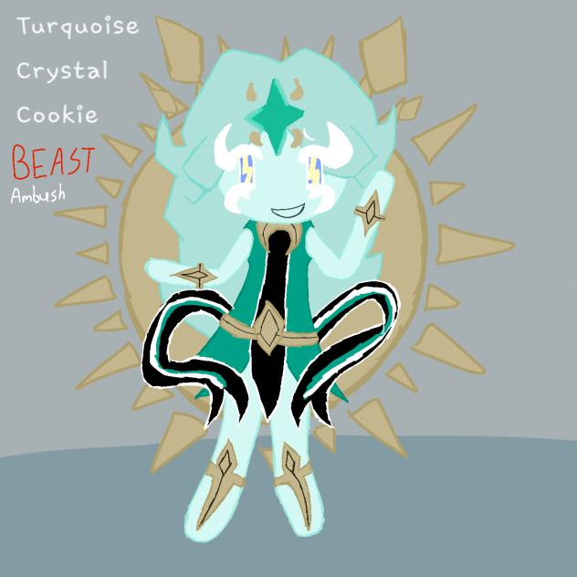 Turquoise Crystal Cookie🩵 - ibisPaint