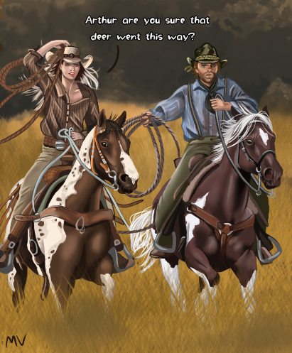 Hunting Deer - ibisPaint