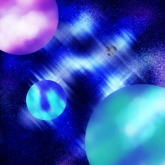 Planets Unknown no paper Artchallenge#2 - ibisPaint