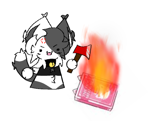 combusting the holy meowble - ibisPaint