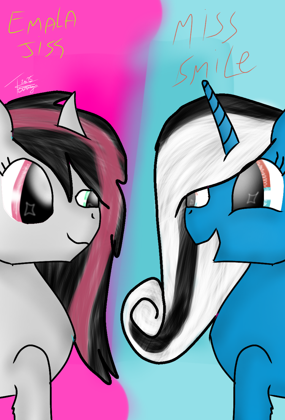miss smile and emala jiss - speedpaint - - ibisPaint