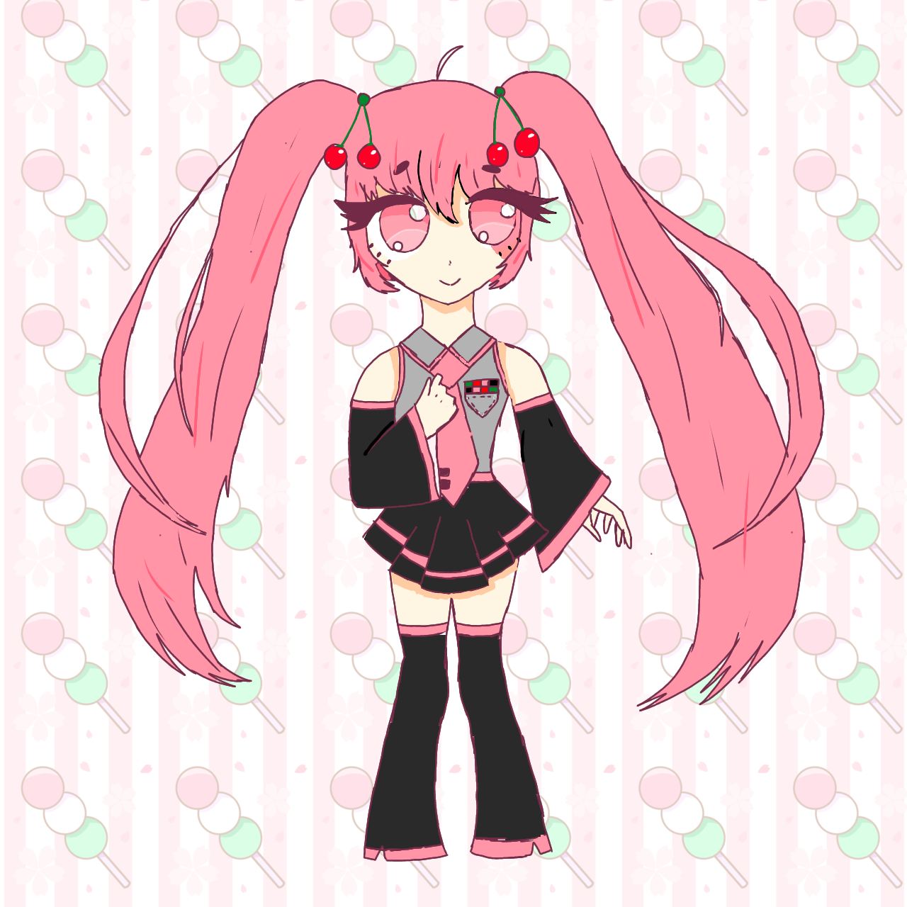 Pink miko - ibisPaint