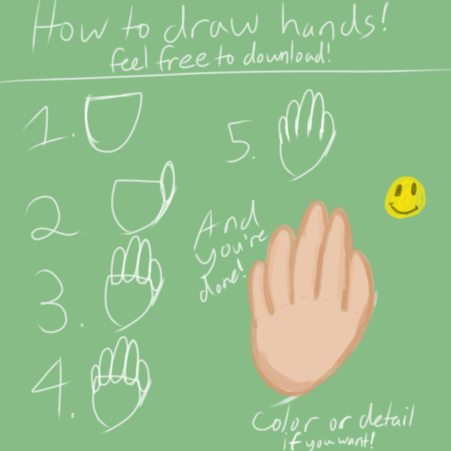 How to draw hands - ibisPaint