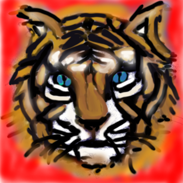 the tiger - ibisPaint