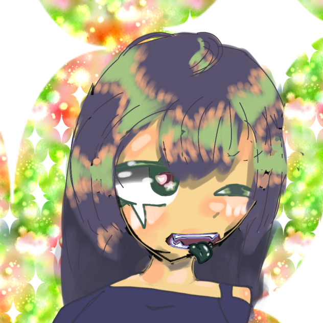 making a cute girl with noise thingys - ibisPaint