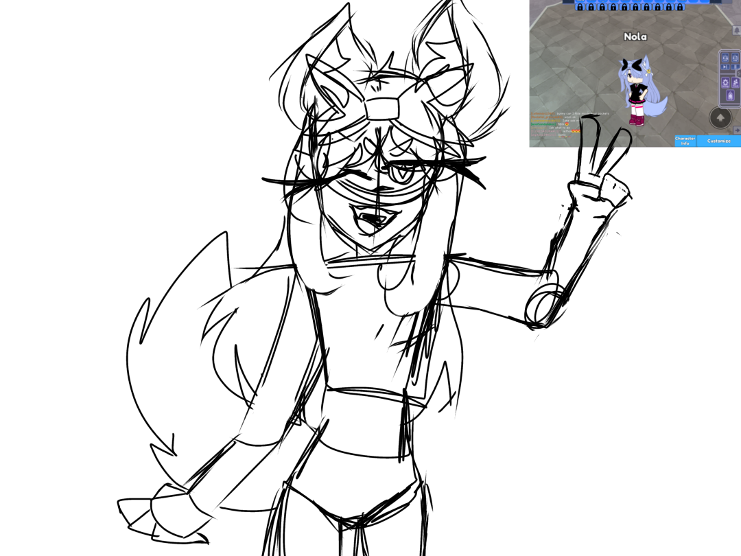 Nola WIP (possible main OC) - ibisPaint