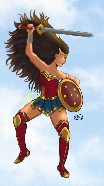 Wonder Woman Immortal Warrior - ibisPaint