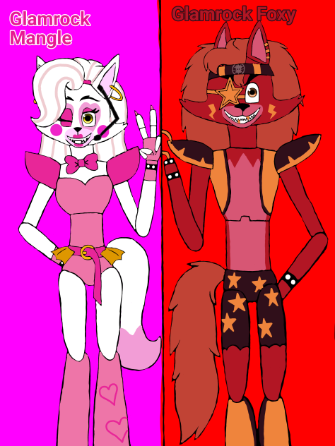Glamrock Mangle X Glamrock Foxy - ibisPaint