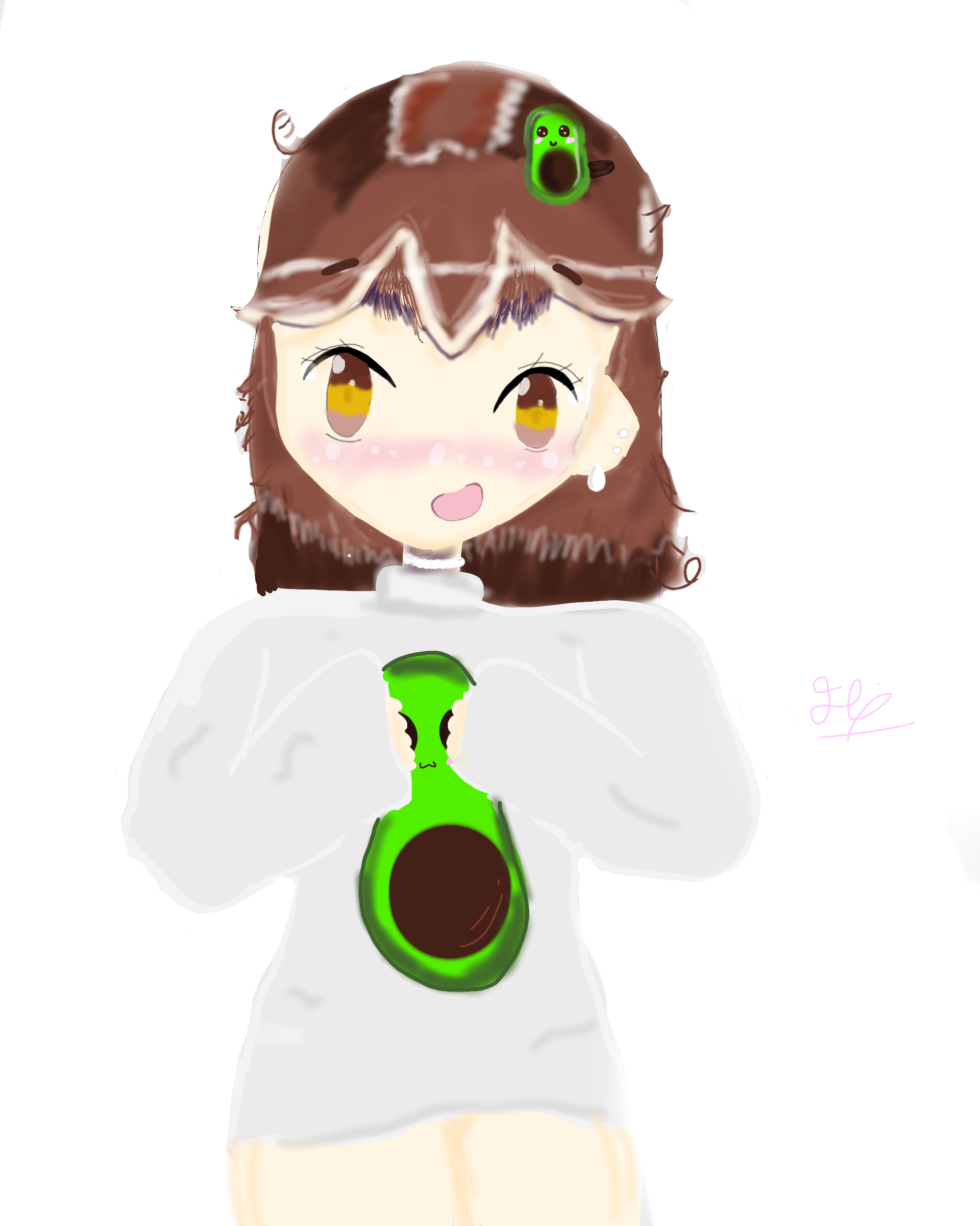 Avocado girl - ibisPaint