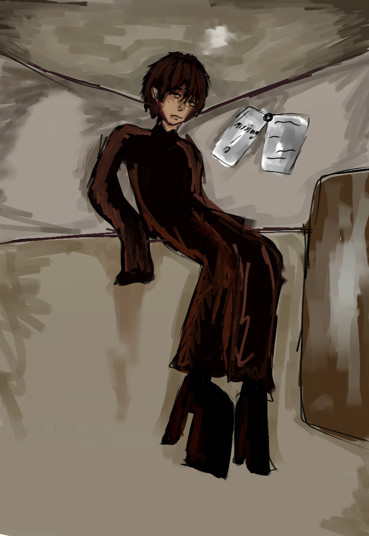 Sitting alone.. - ibisPaint