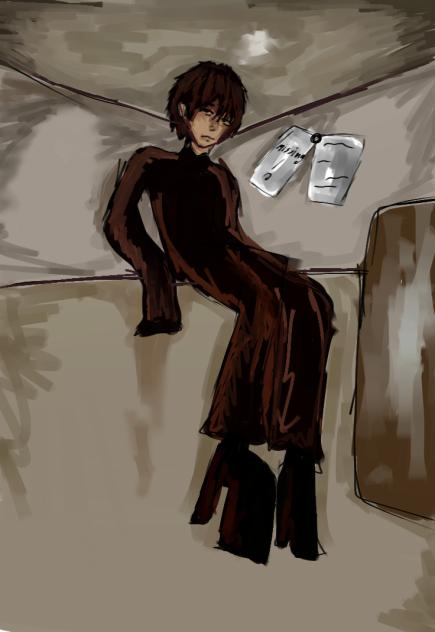 Sitting alone.. - ibisPaint