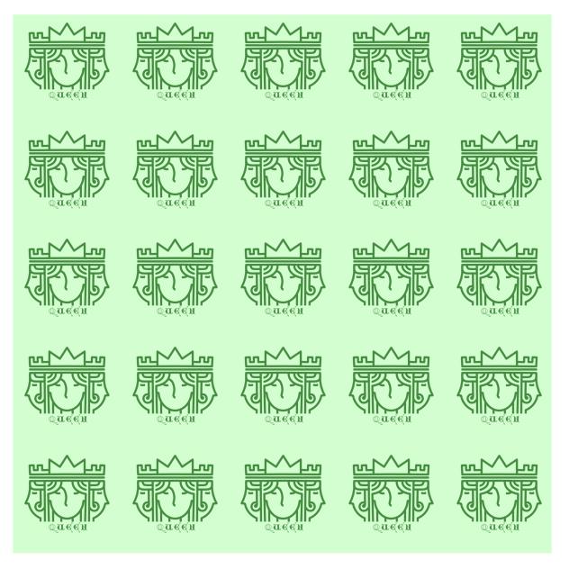 Green Queen - Pattern - ibisPaint