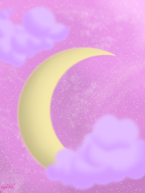 Pink cloud sky - ibisPaint