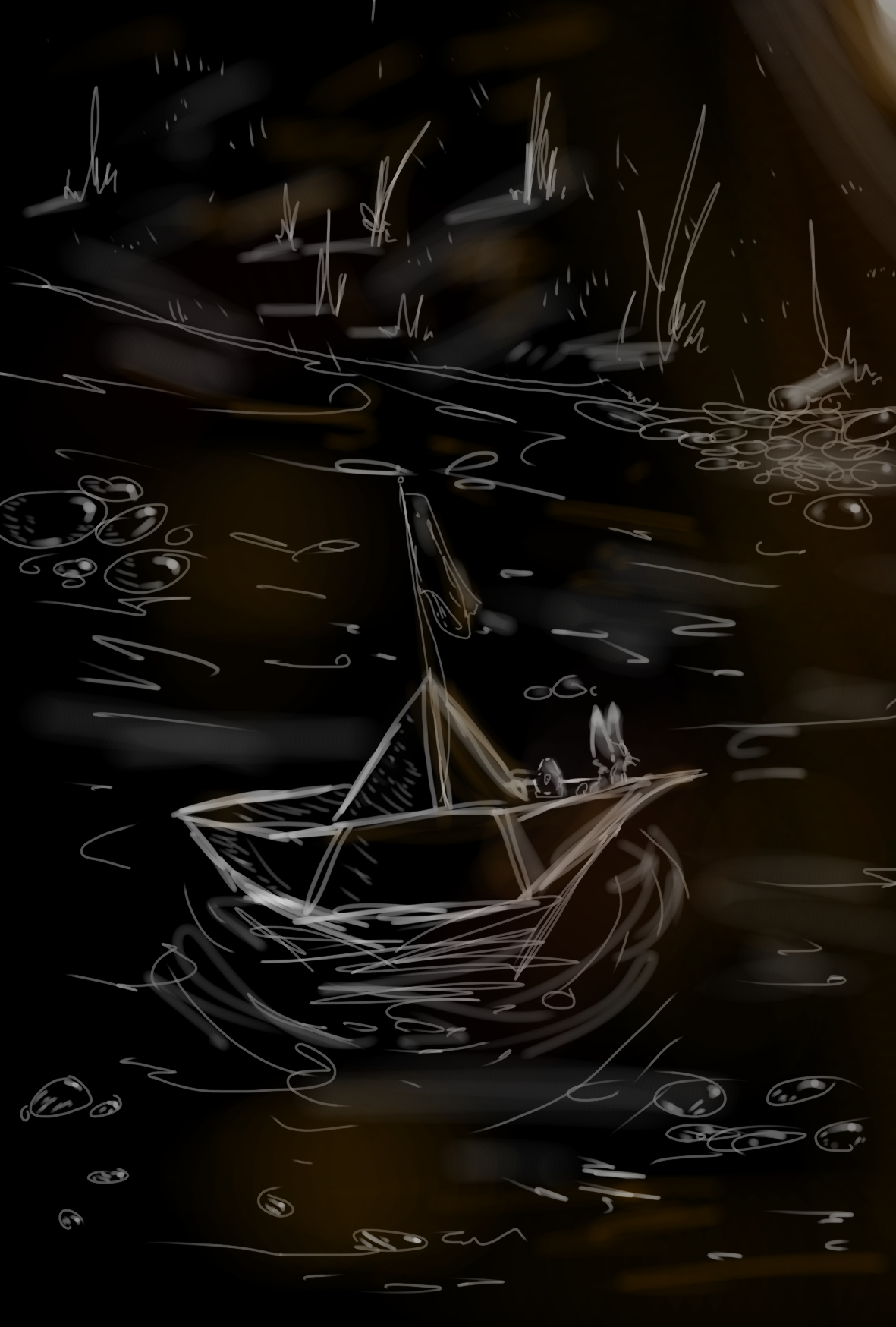 Paper boat - ibisPaint