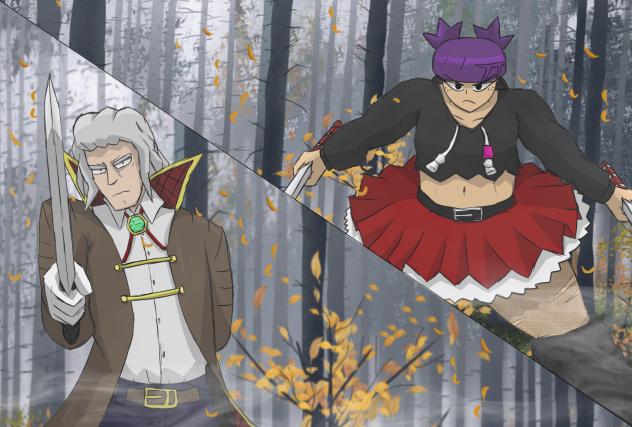 Master and student fight part2 - ibisPaint