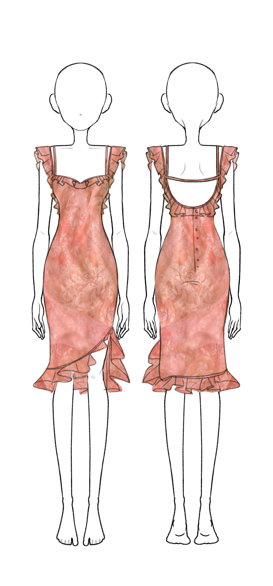 Peach nymph - ibisPaint