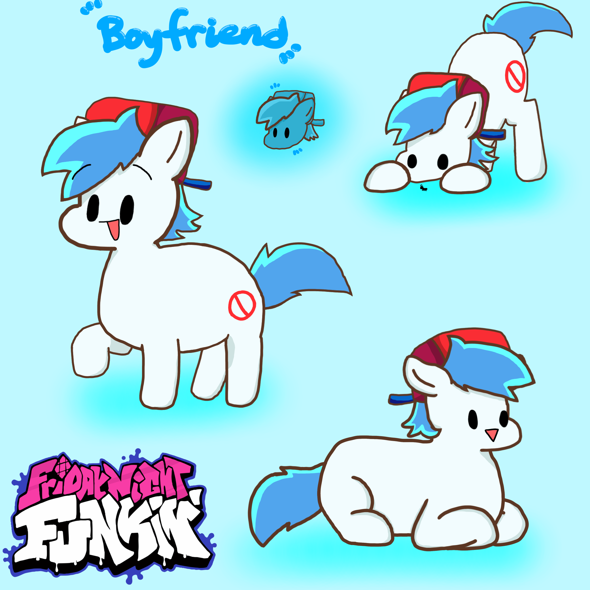 🐴🎤FNF Boyfriend as a MLP Drawing 🐴🎤 - ibisPaint