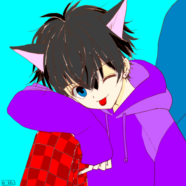 Cat Boy (colored) - ibisPaint