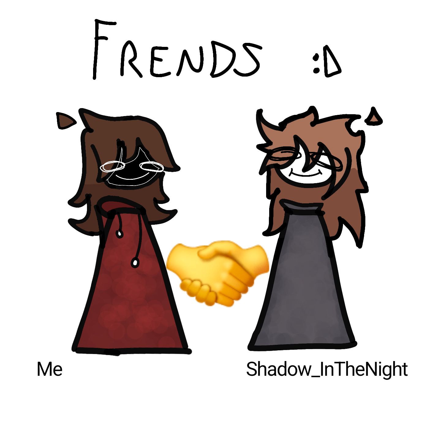 Shadow and me🗿🤝 - ibisPaint