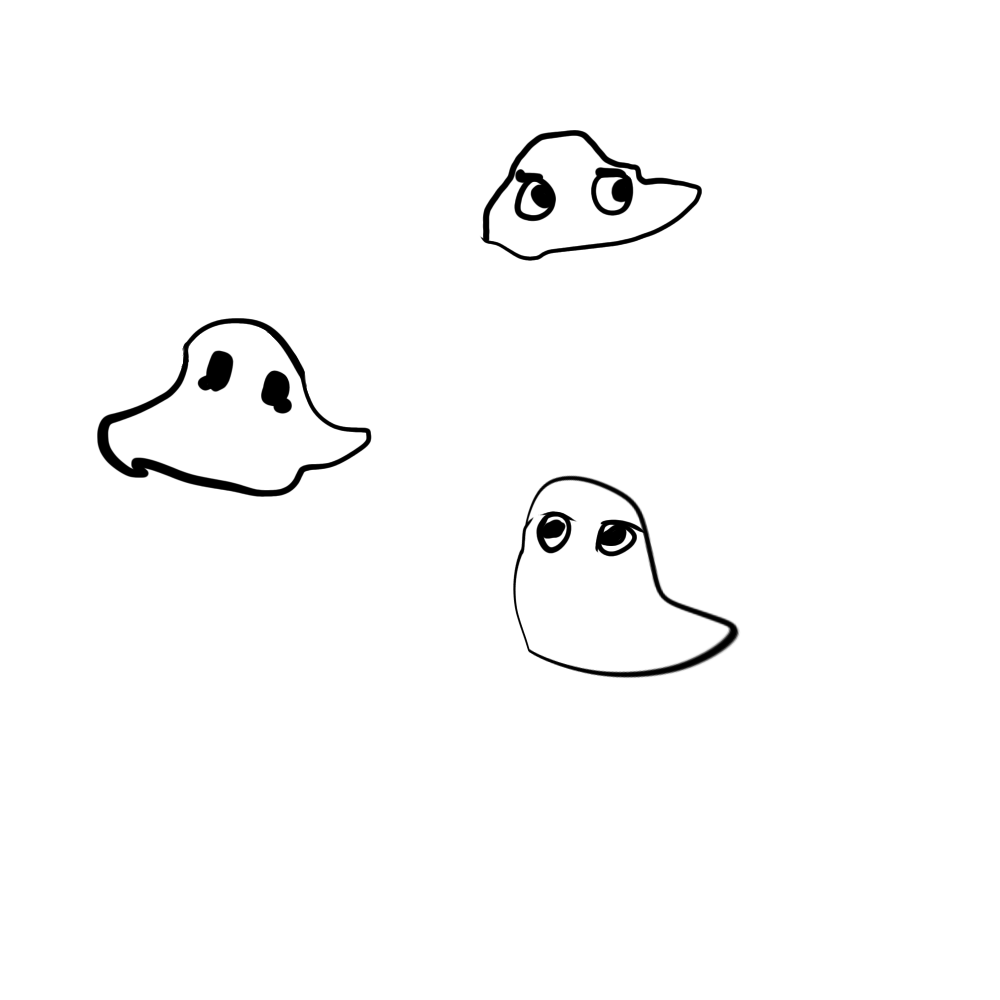 Ghosts cute - ibisPaint