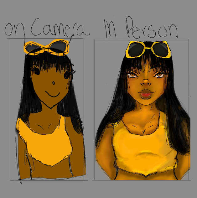 on camera _ in Person - ibisPaint