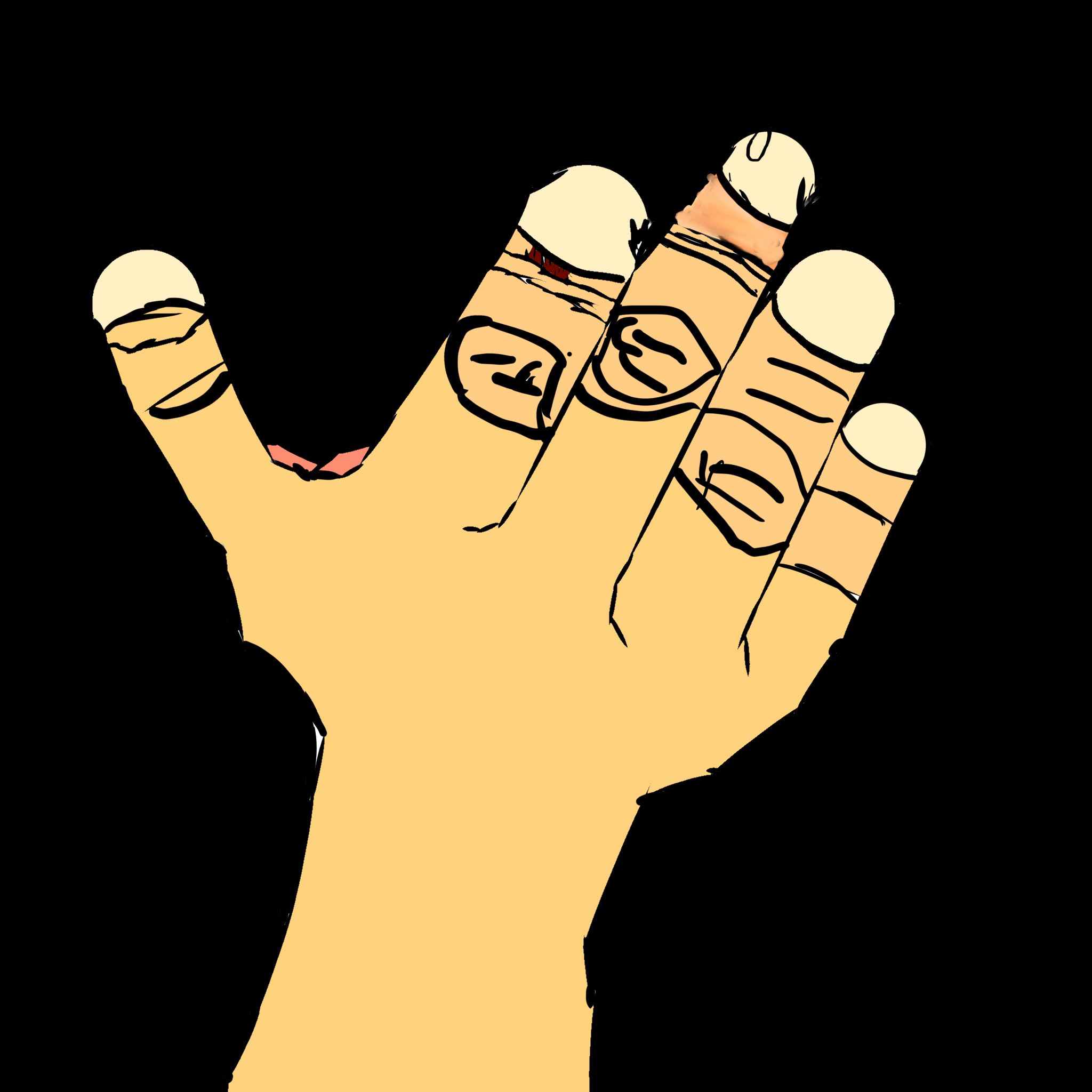 Stubby fingers - ibisPaint