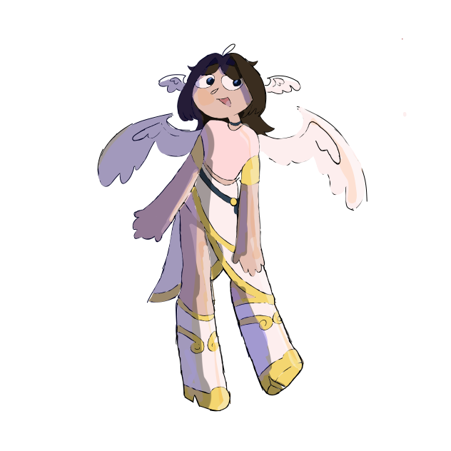 Unfinished bird person oc - ibisPaint