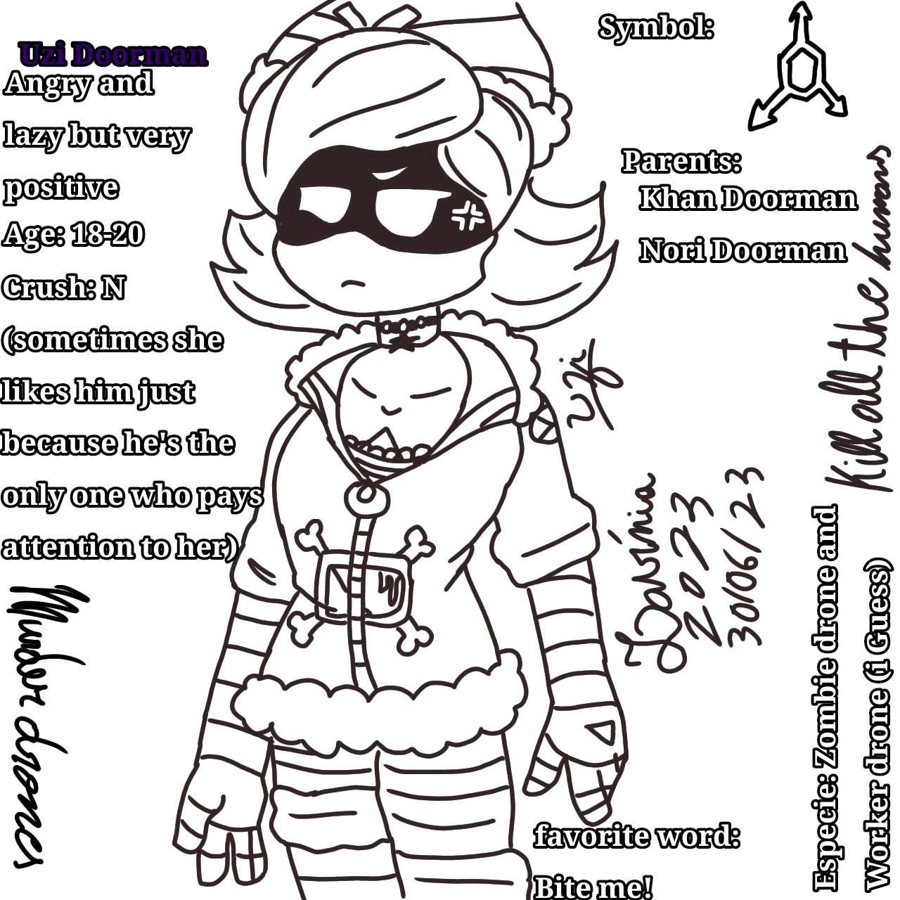 Murder drones Uzi - ibisPaint