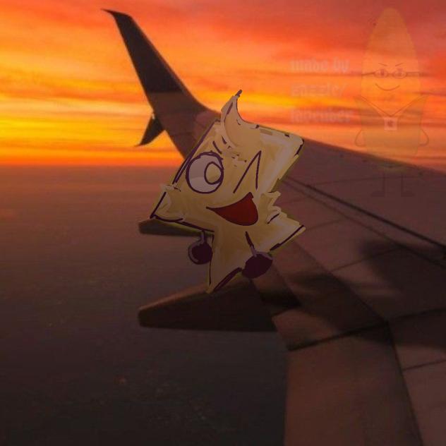 lightning from bfb on a airplane wing - ibisPaint