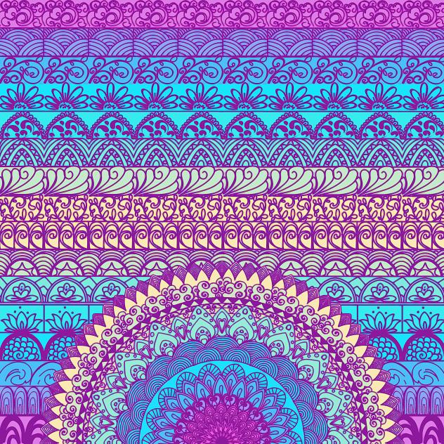 colourful Mandala Pattern - ibisPaint
