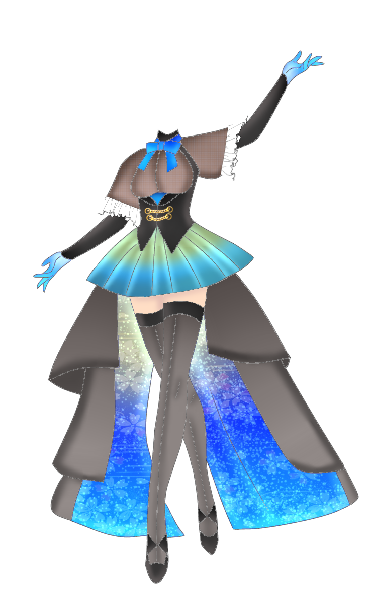 Shining Jewel dress (Sapphire) - ibisPaint