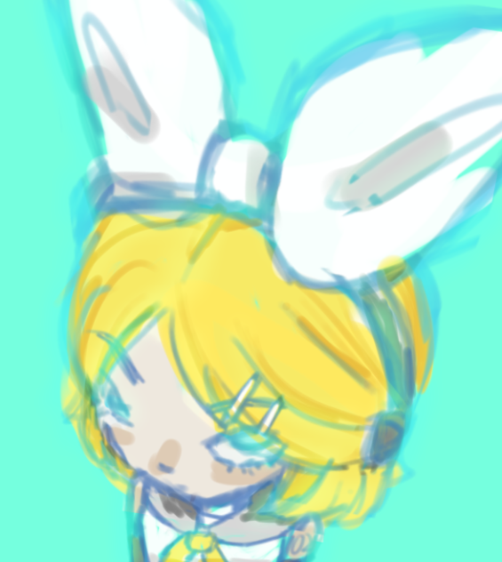 glowy yummy gummy bear blue rin - ibisPaint