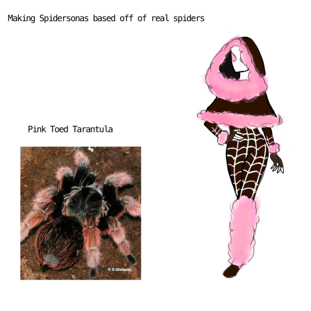 Pink toed tarantula - ibisPaint