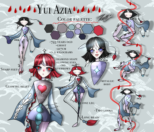 Oc ref sheet - Yui Azia - ibisPaint