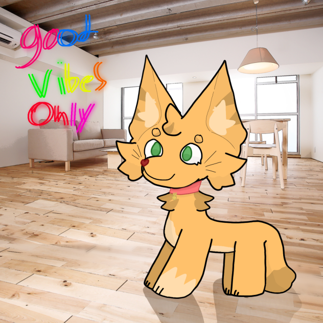 good vibes only kitty - ibisPaint