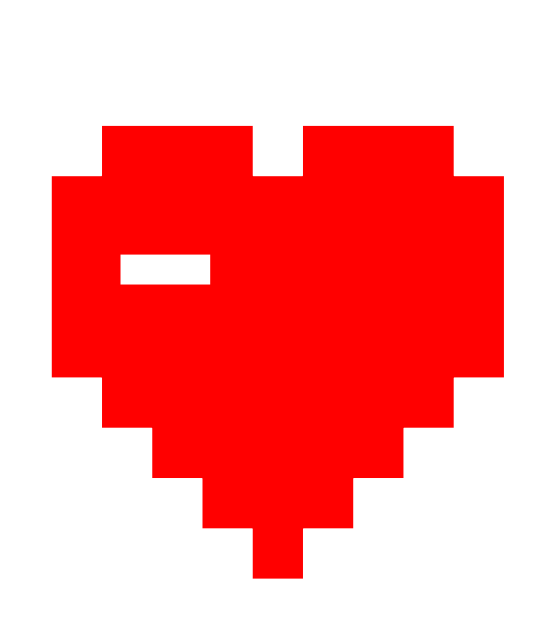 Pixel heart - ibisPaint
