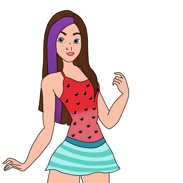 Skipper Red swimsuit - ibisPaint