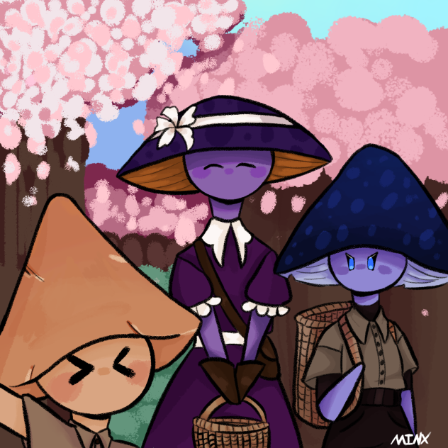 My oc's enjoying their spring - ibisPaint