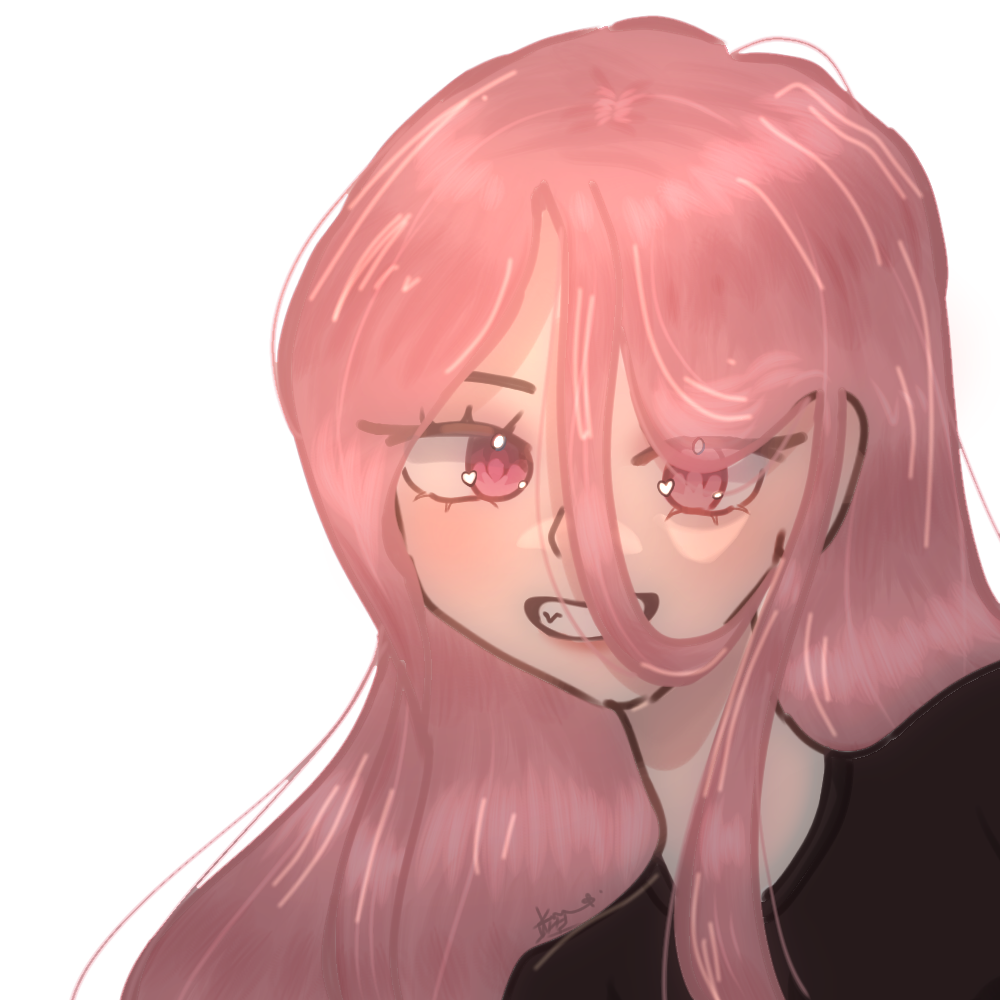 Confident pink haired girl ^^ - ibisPaint