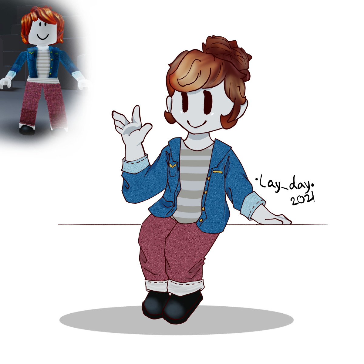 Roblox default girl- - ibisPaint