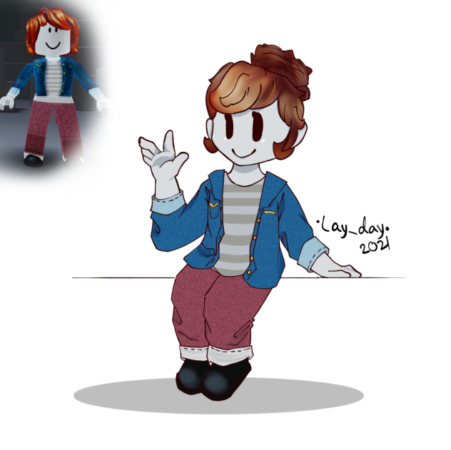 Roblox default girl- - ibisPaint