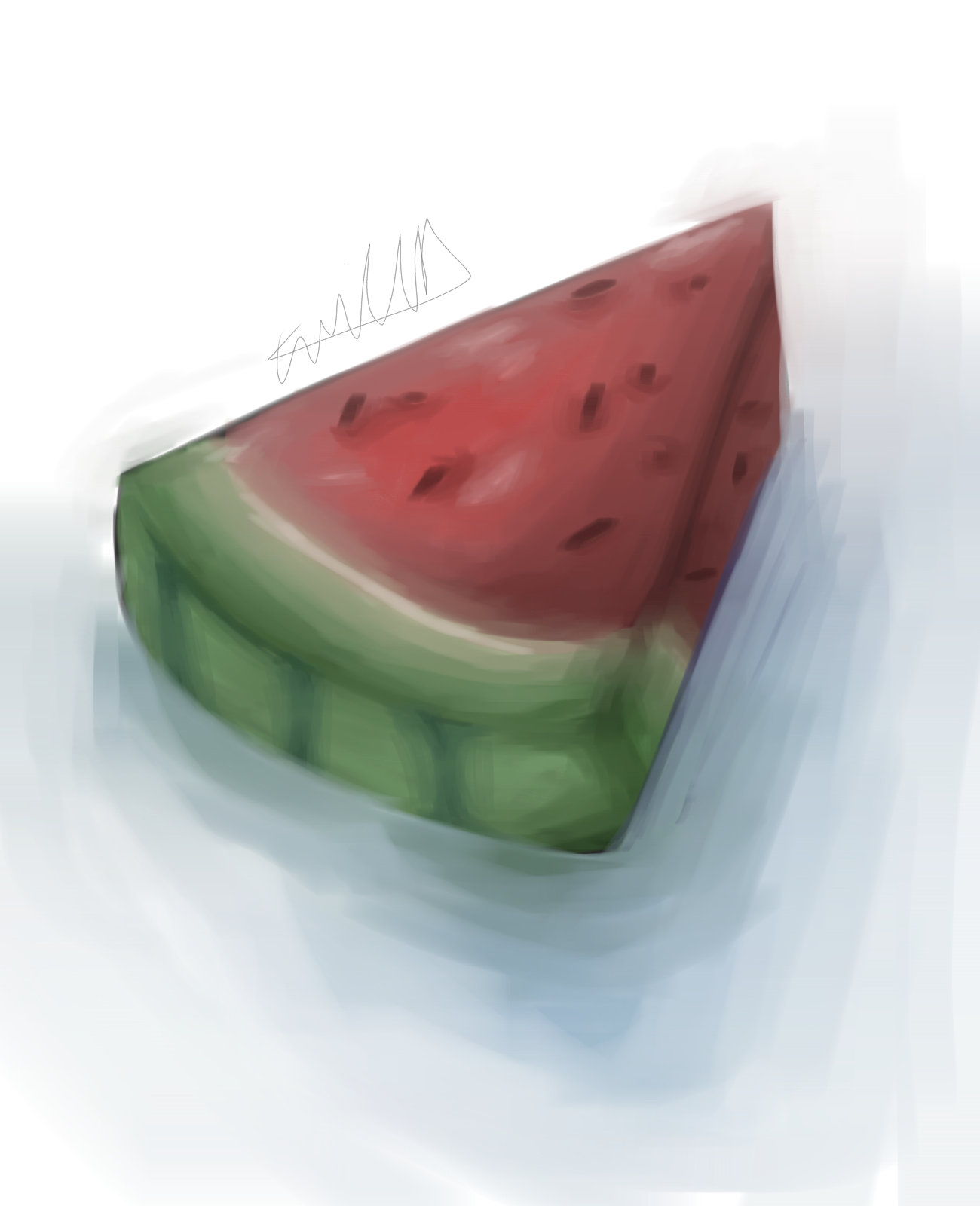 Watermelon slice - ibisPaint