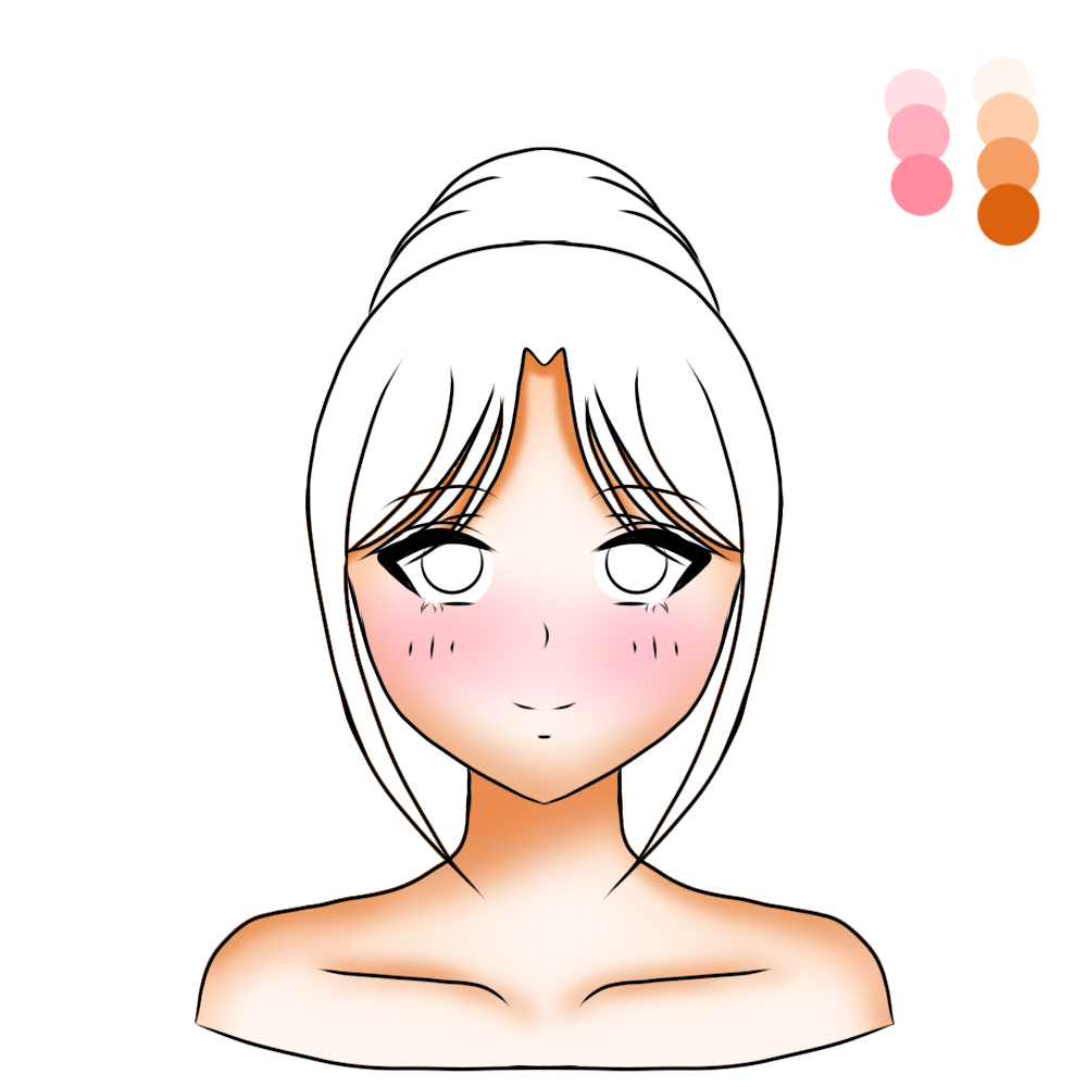 How to draw half the body and shade it - ibisPaint