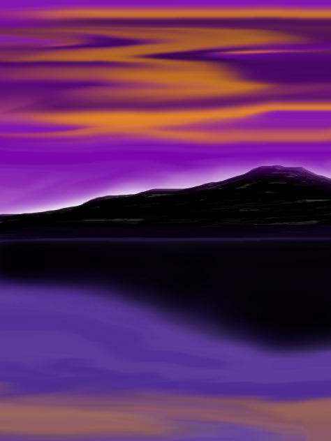 Sunset On The Lake - ibisPaint