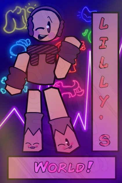 Neon Lilly's world drawing - ibisPaint