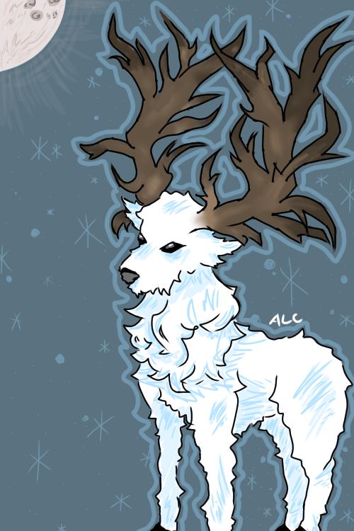 Morozovas Stag (finished & colored) - ibisPaint